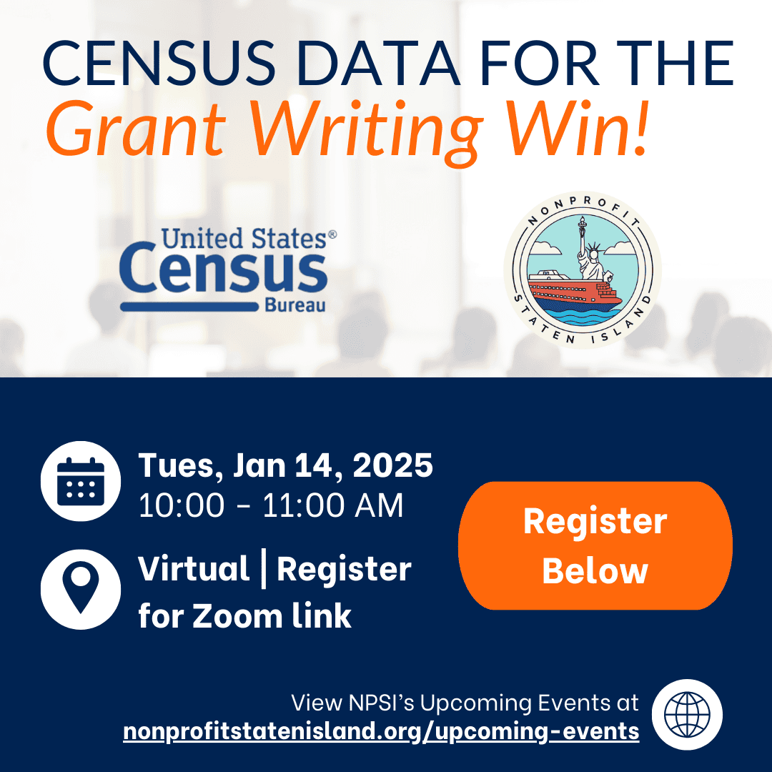Census Data for the Grant Writing Win! - Nonprofit Staten Island