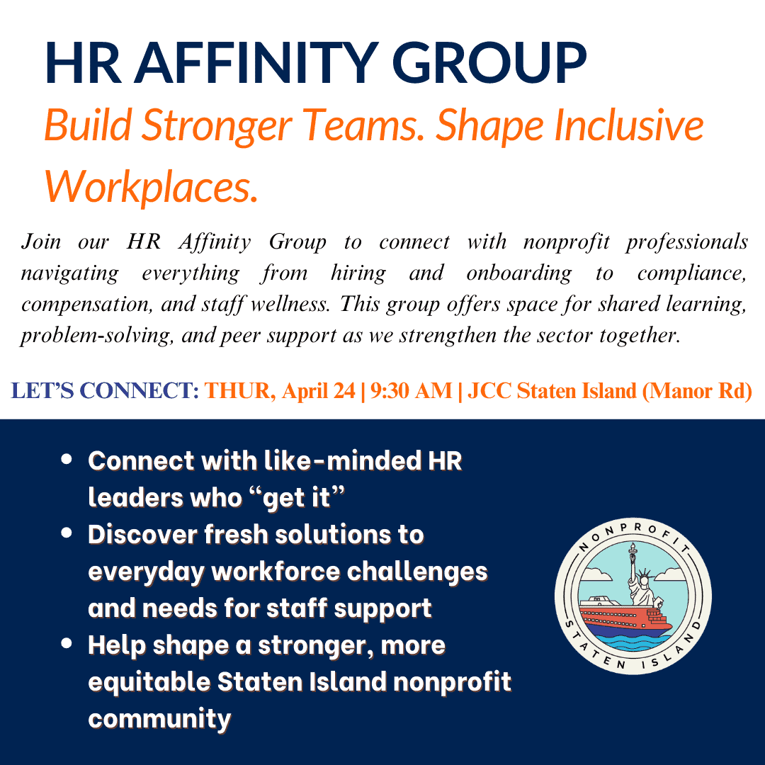 HR Affinity Group: April 2025 - Nonprofit Staten Island